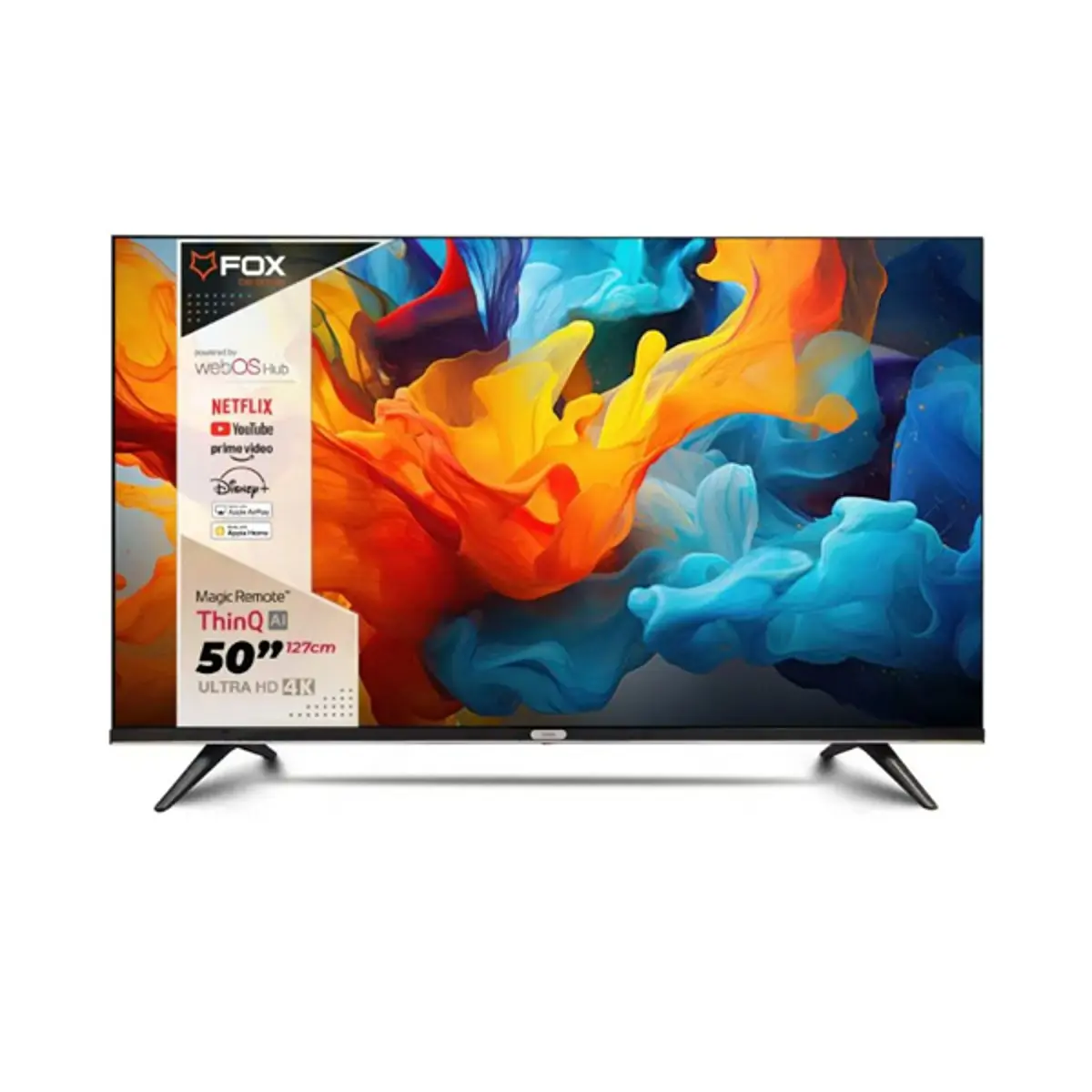 Televizor Fox 50WOS626D Smart, DLED, 4k UHD, 50″(127 cm), ATV/DTV-C/T/T2/S/S2