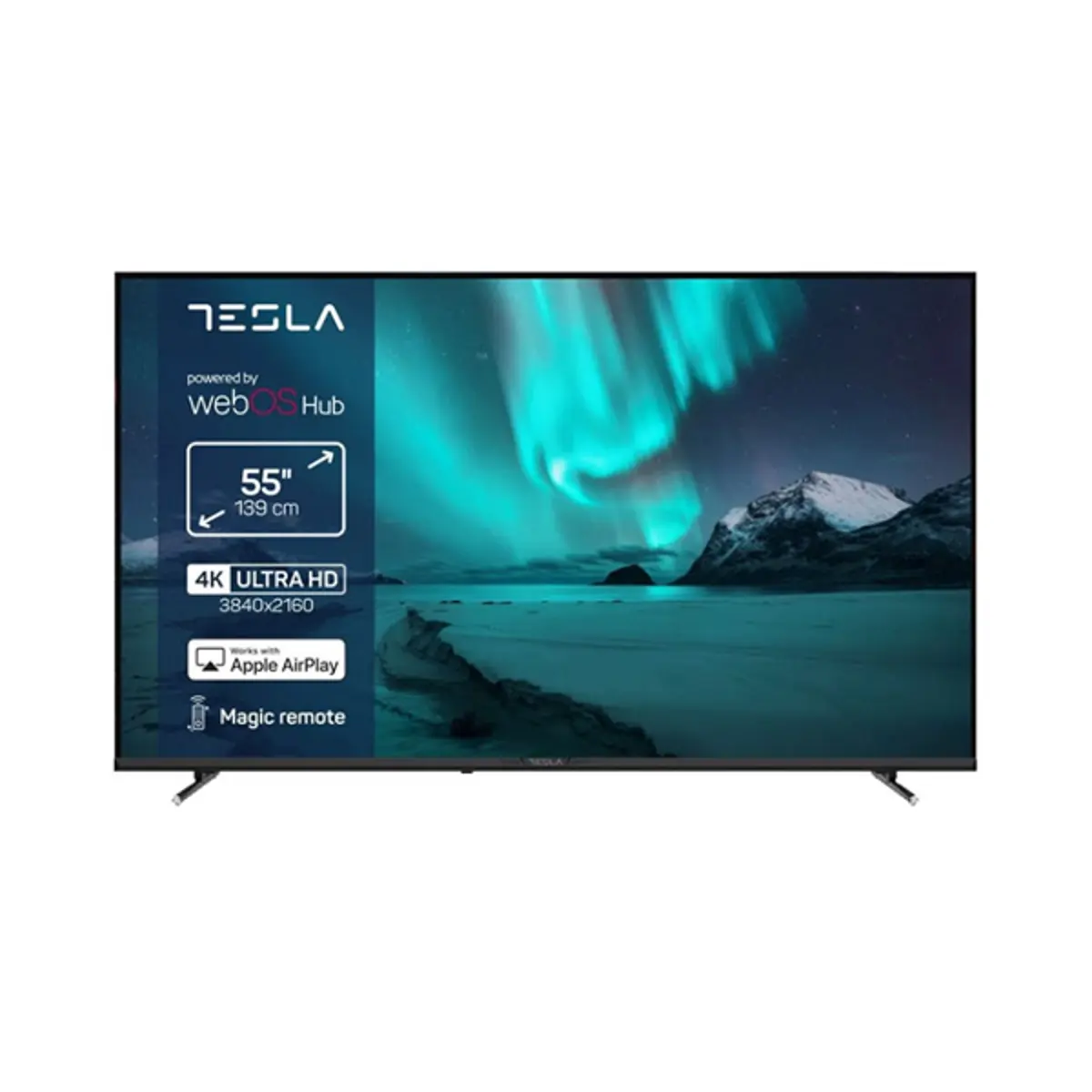 Televizor Tesla 55E655BUW Smart, LED, 4K UHD, 55”(140 cm), DVB-T/T2/C/S/S2