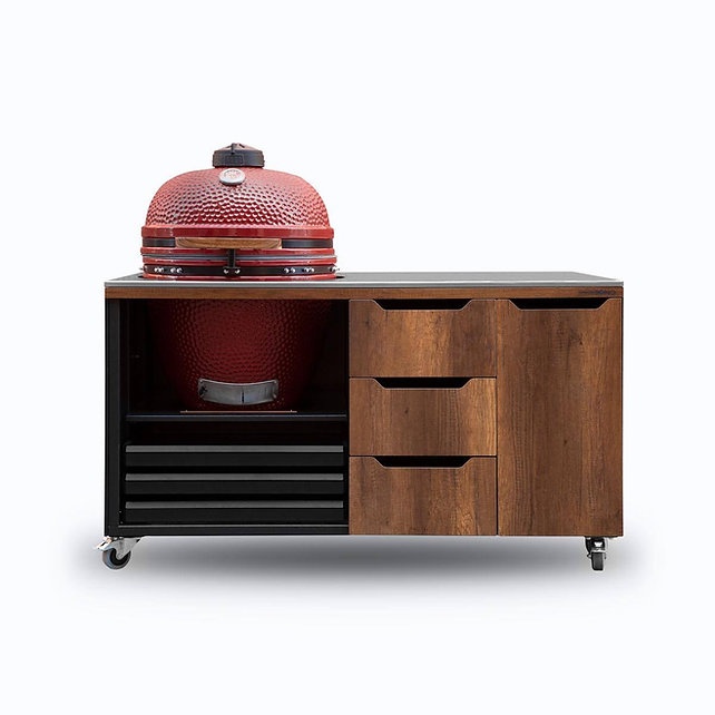 Kamado Bono - ostrvo za kuvanje 150x100x85cm Barrique Oak