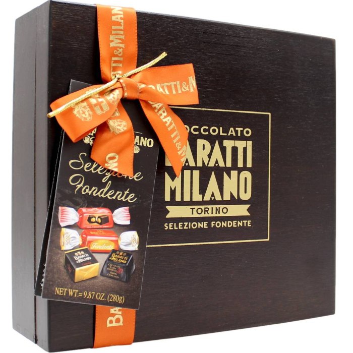 Barrati & Milano bombonjera selezione fondente 280g Wood box