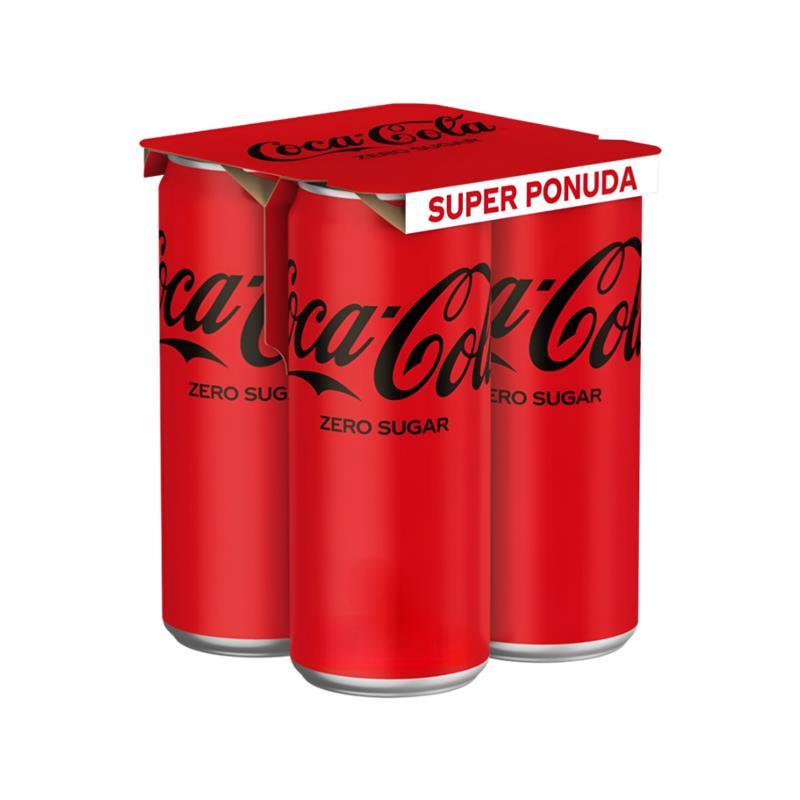 Coca Cola Zero 4 x 0.33L Limenka