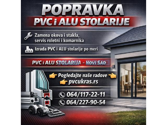 Popravke PVC i ALU stolarije