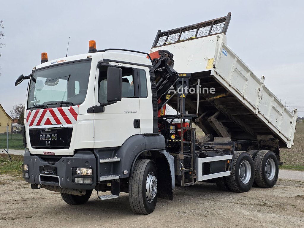 MAN Tgs 33.400 KIPPER / PALFINGER PK 16500 VERY NICE kiper