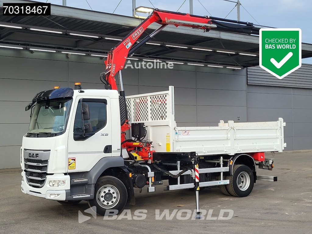 DAF XB 260 4X2 FASSI F110B.0.22 Active Kran Crane 6m3 tipper Automat kiper