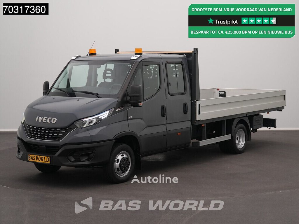 IVECO Daily 35C18 3.0L Automaat Dubbel Cabine Open Laadbak Dubbellucht kamion s ravnom platformom < 3.5t