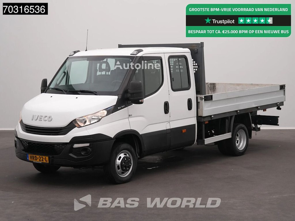 IVECO Daily 35C15 3.0L 150PK Dubbellucht Open Laadbak 3,5t Trekhaak Ai kamion s ravnom platformom < 3.5t