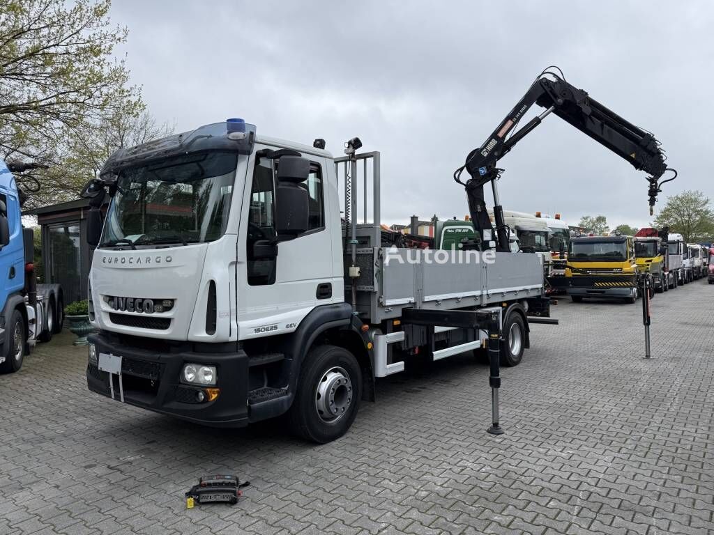 IVECO EuroCargo 150E25 Hiab 144-5 bis 19 Meter kamion s ravnom platformom