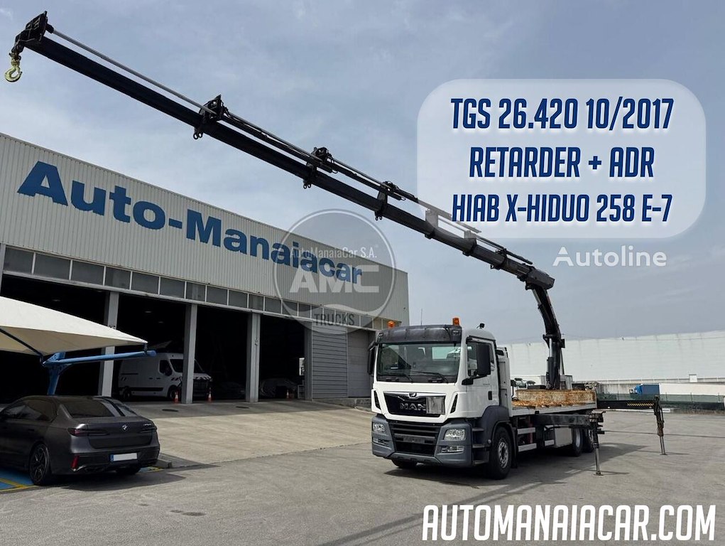 MAN TGS 26.420 kamion s ravnom platformom