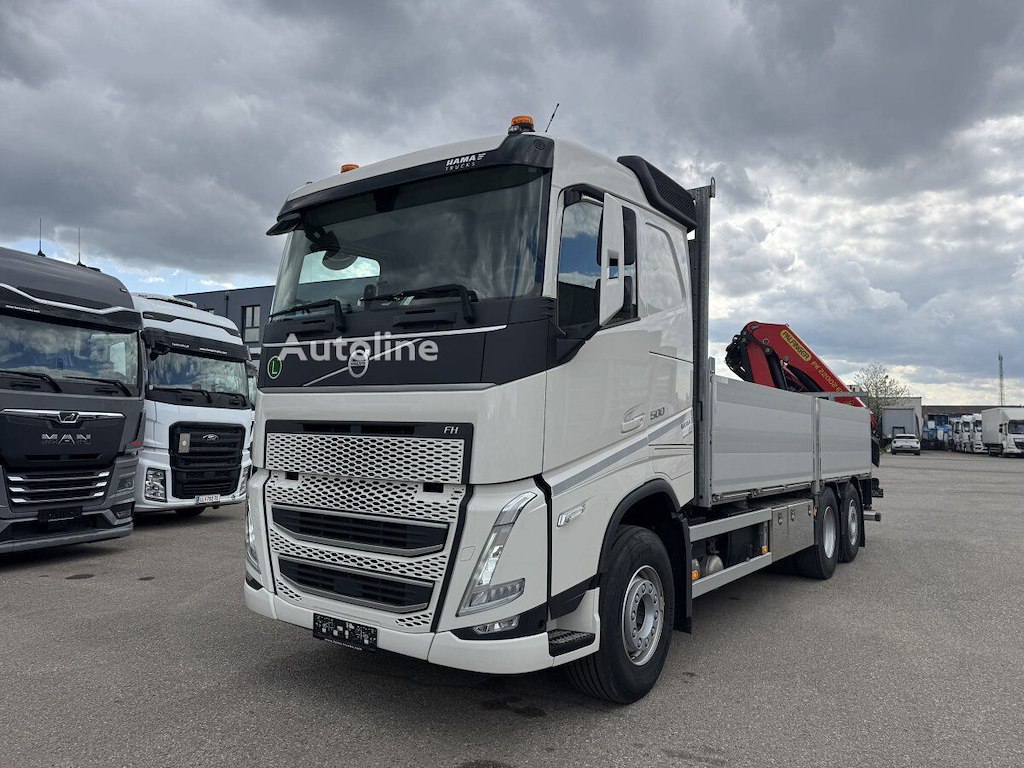 Volvo FH 500 6X2 Euro6, Retarder, Pritsche, Palfinger PK22002-EH kamion s ravnom platformom