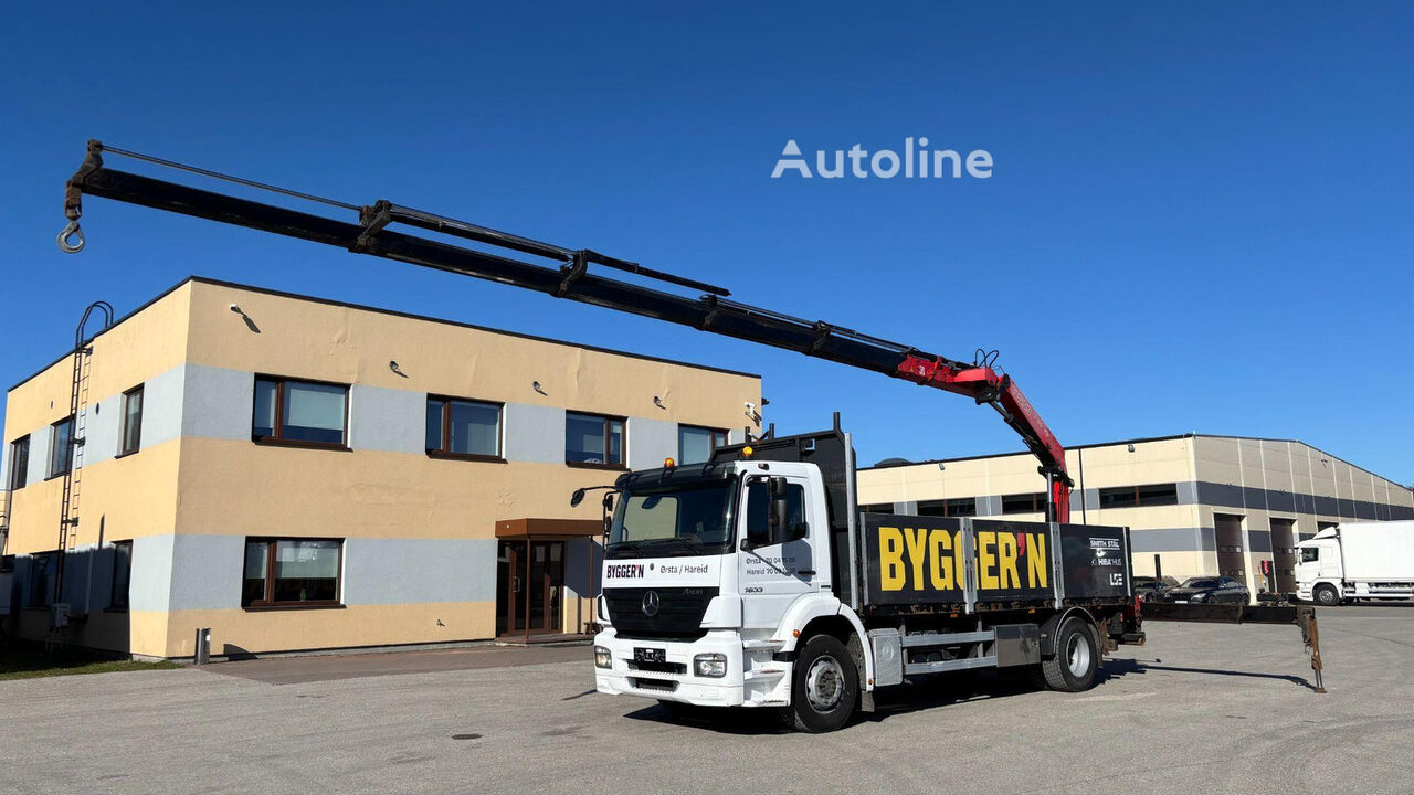Mercedes-Benz AXOR1833 4x2 MANUAL + FASSI F155A.25 + EURO4 kamion s ravnom platformom