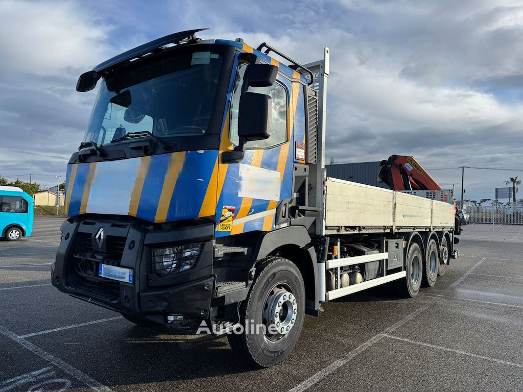 Renault C 440 C/GRUA kamion s ravnom platformom