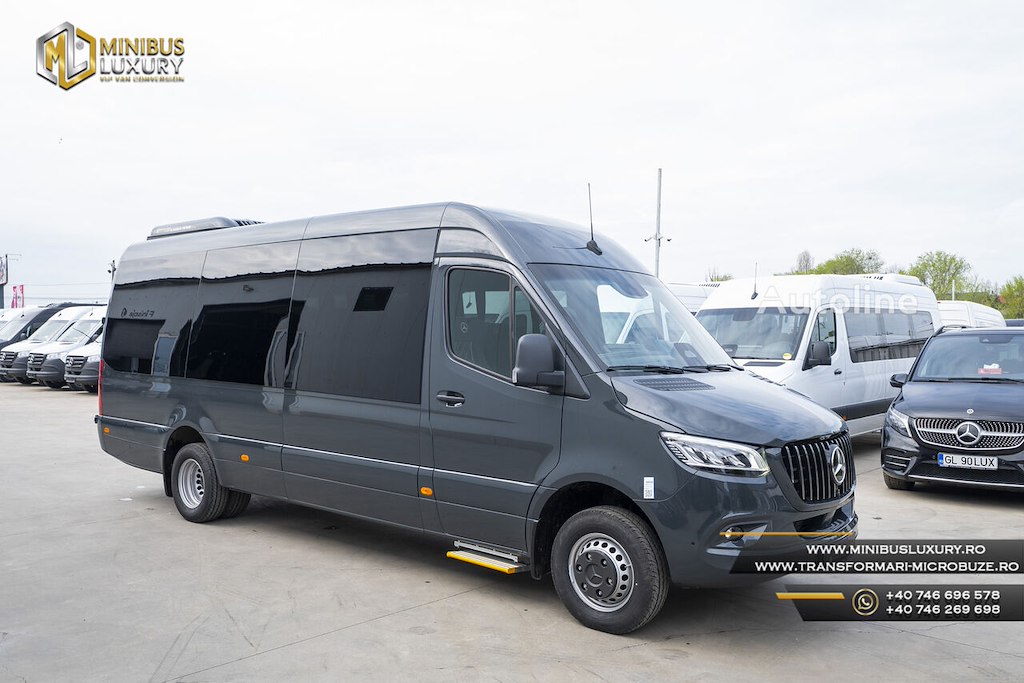 Novi Mercedes-Benz Sprinter 519, 19+1+1, Black-Grey, COC Included putnički minibus