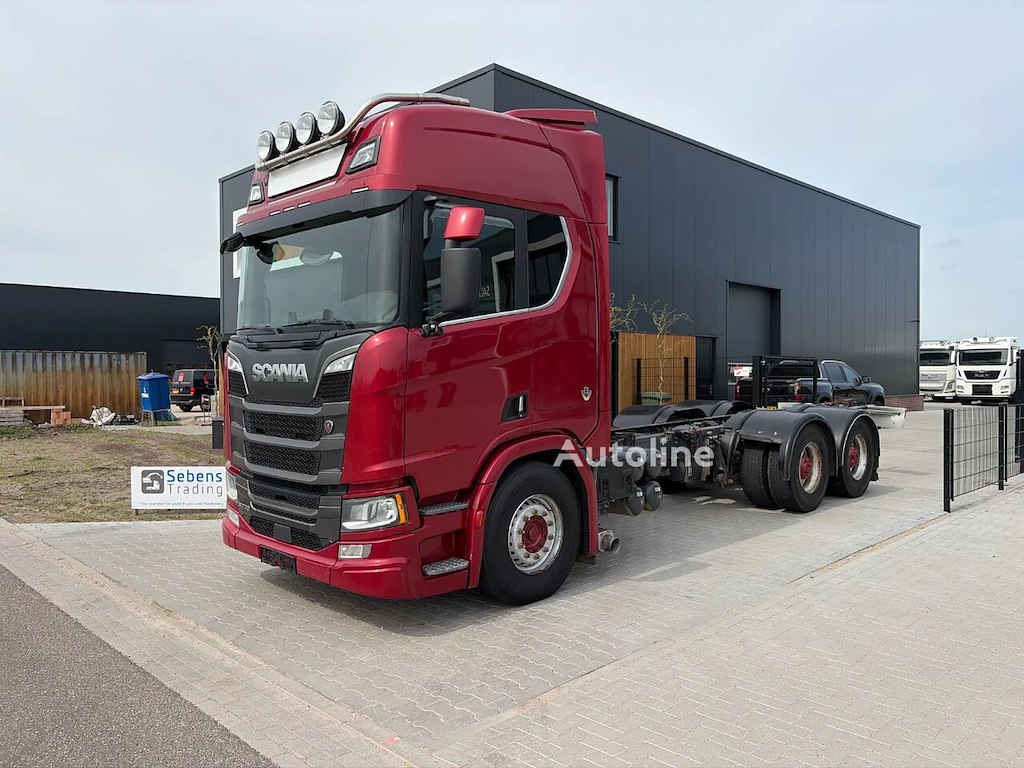 Scania R770 V8 NGS 6x4 chassis, retarder, air, PTO, big axle kamion šasija