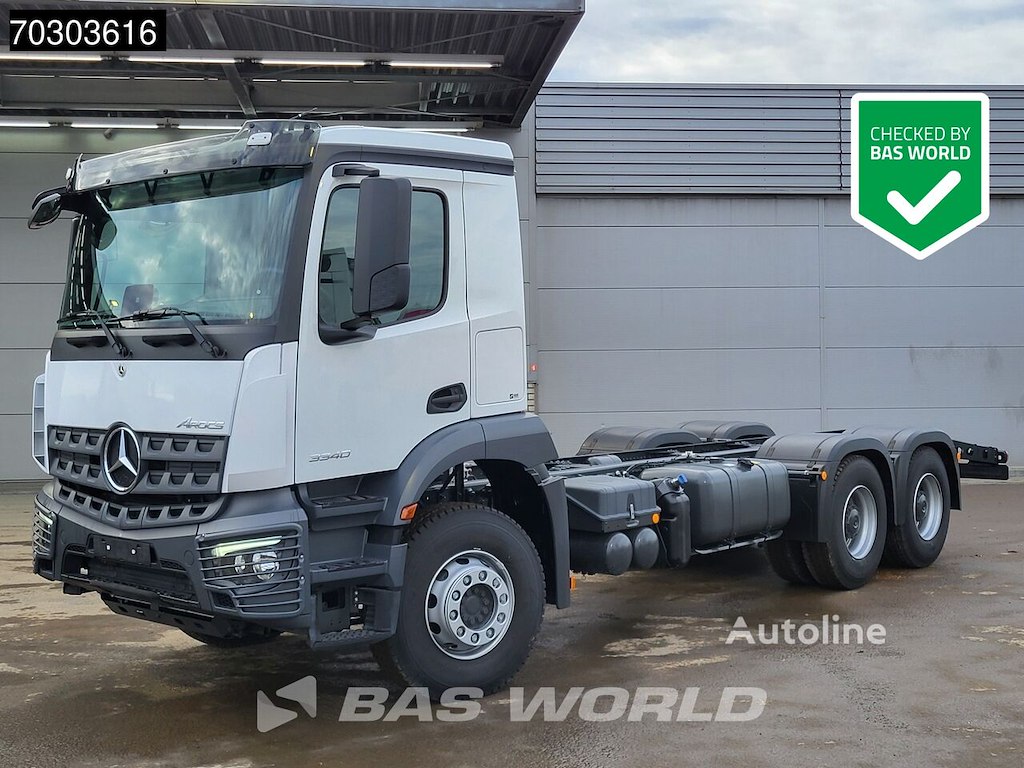 Novi Mercedes-Benz Arocs 3340 6X4 NEW chassis! Full Steel suspension Big-Axle PTO A kamion šasija