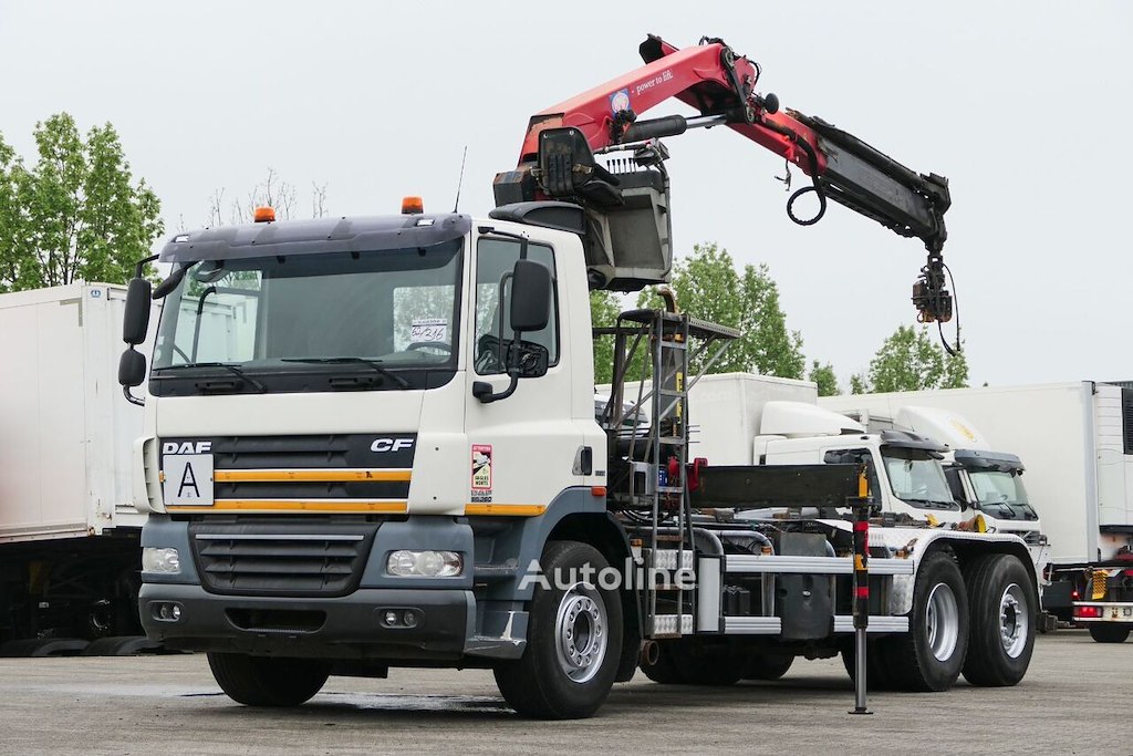 DAF CF 85.360 Abrollkipper Kran Lift-/Lenkachse kamion rol kiper