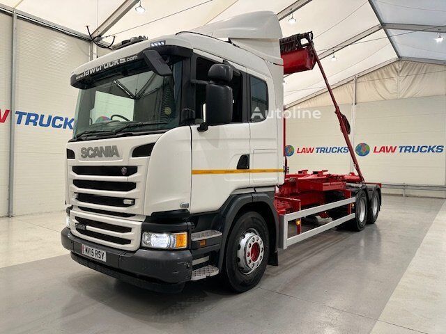 Scania G450 6x2 Sleeper Cab Hookloader Drawbar kamion rol kiper