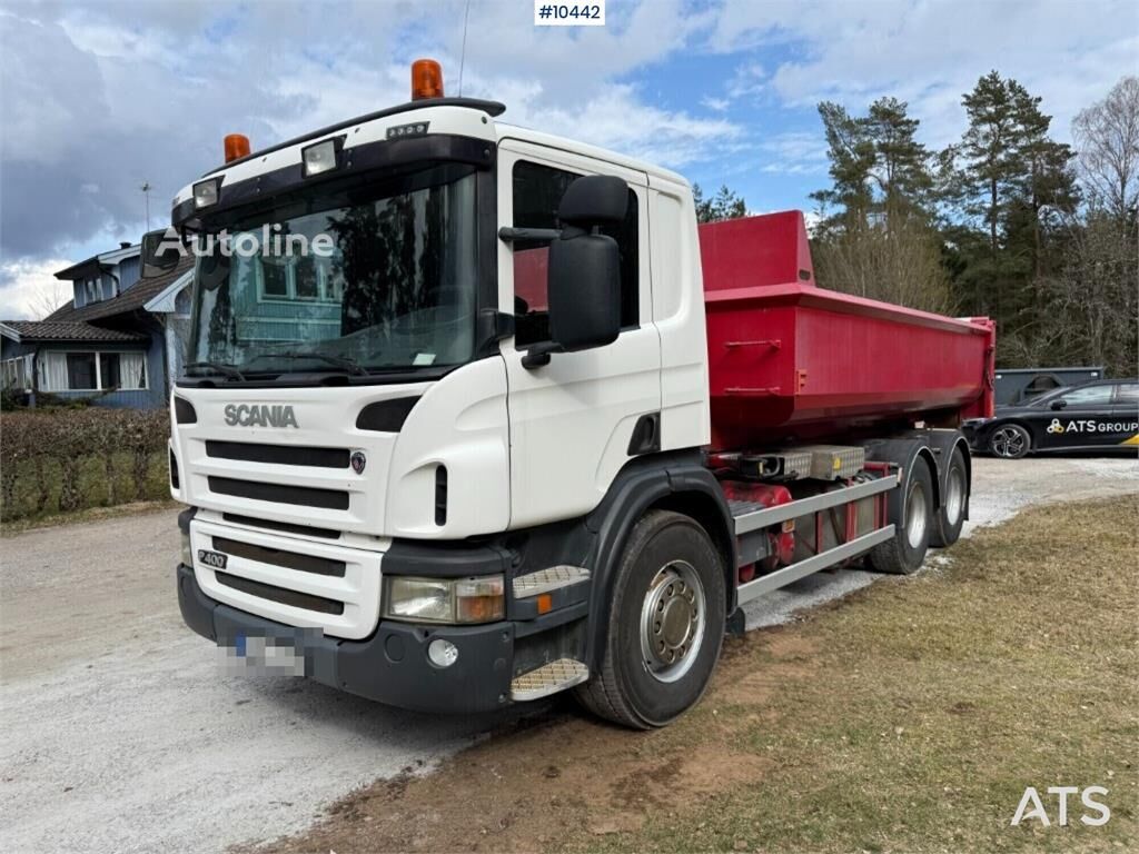 Scania P400 flatbed truck with 6 flatbeds kamion rol kiper