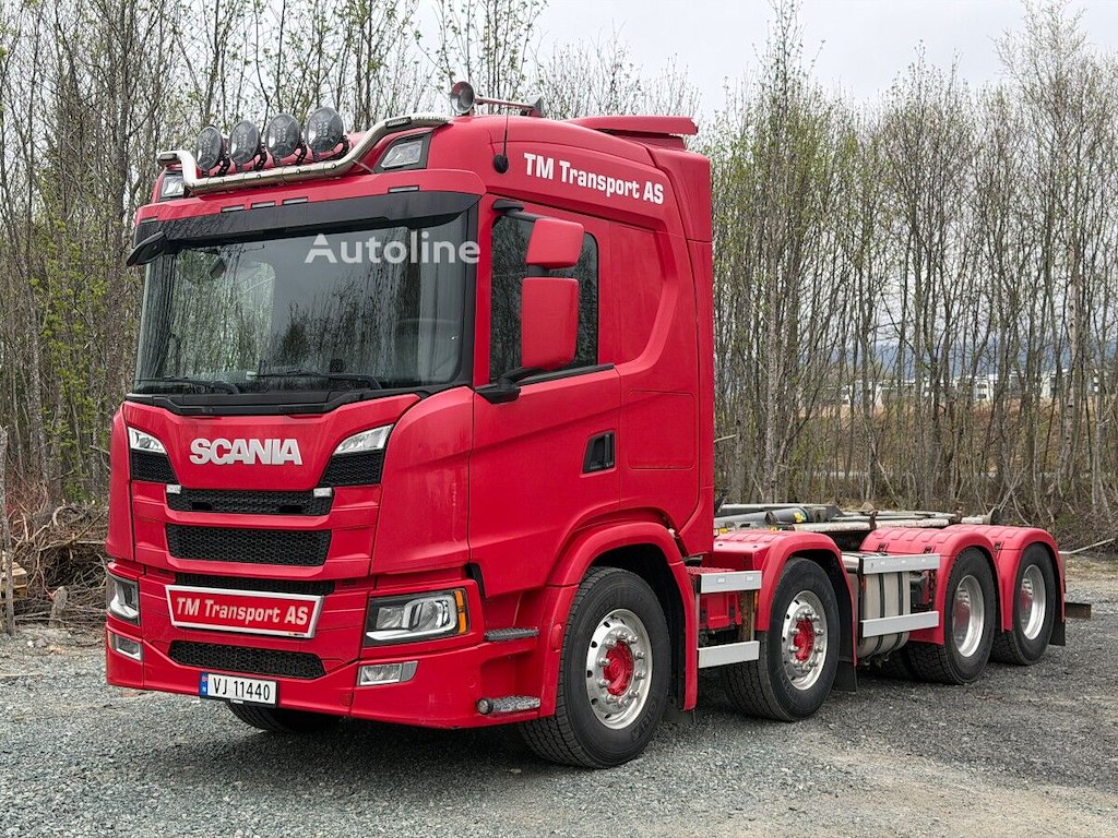 Prodaje se Scania G500 Krokbil - 4 akslet - Joab kran - Lite rust på ramme rol kiper sa kukom na aukciji
