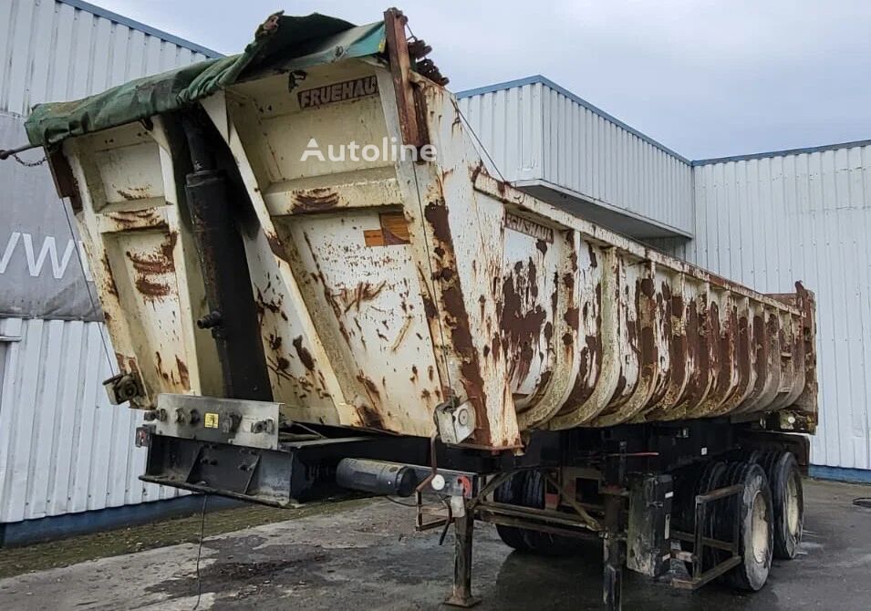 Fruehauf 2 Axle , 8 Tyres , Steel Tipper , Spring Suspension , Drum Brake poluprikolica kipera