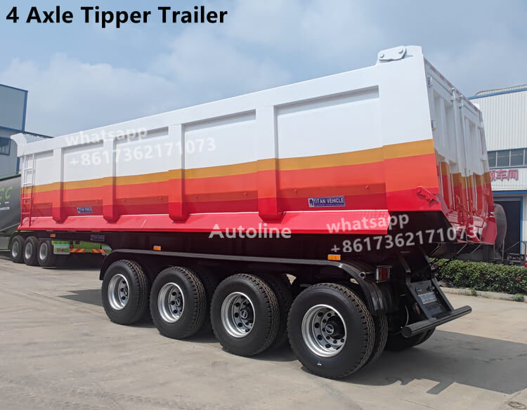 Nova Titan 4 Axle Tipper Trailer Price in Trinidad poluprikolica kipera
