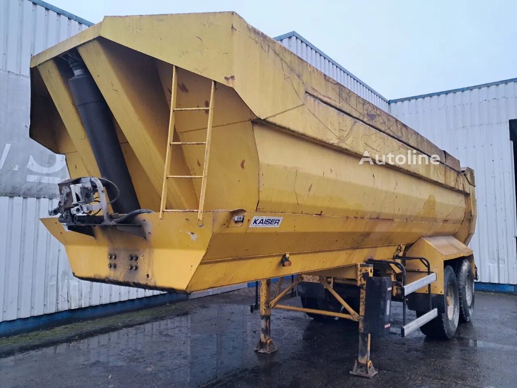 Kaiser 2 axle , Steel tipper trailer , spring suspension , drum brakes poluprikolica kipera