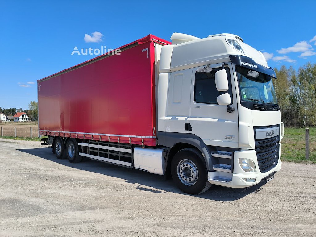 DAF CF 410/ SOLÓWKA/ FIRANKA/ 6x2/ AUTOMAT/ OŚ SKRĘTNA kamion sa klizna zavesa cerada