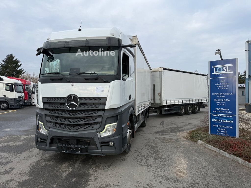 Mercedes-Benz Actros 2548 kamion sa klizna zavesa cerada + prikolica sa kliznom ceradom