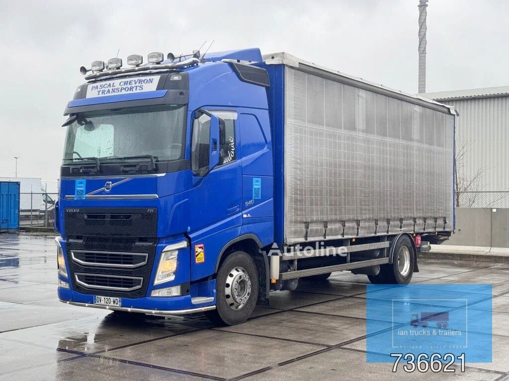 Volvo FH 540 4X2 GLOBETROTTER VEB+ I-PARK COOL 2015 kamion sa klizna zavesa cerada