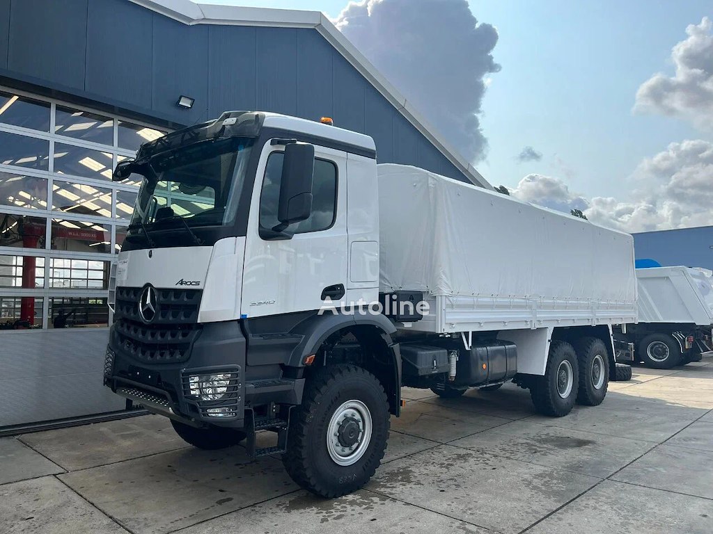 Novi Mercedes-Benz Arocs 3340 A 6x6 Cargo Truck kamion sa klizna zavesa cerada