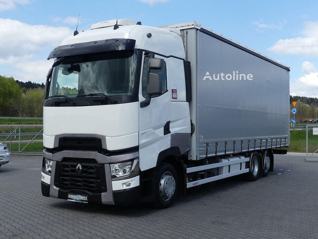 Renault T440 6x2 / FIRANKA 8.10m / EURO 6 / KLIMATYZACJA POSTOJOWA / kamion sa klizna zavesa cerada