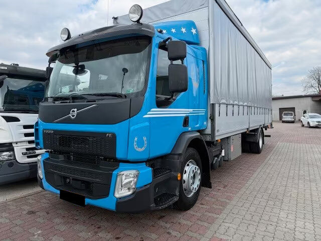 Volvo FE 280 curtain-sided truck + Tail lift kamion sa klizna zavesa cerada