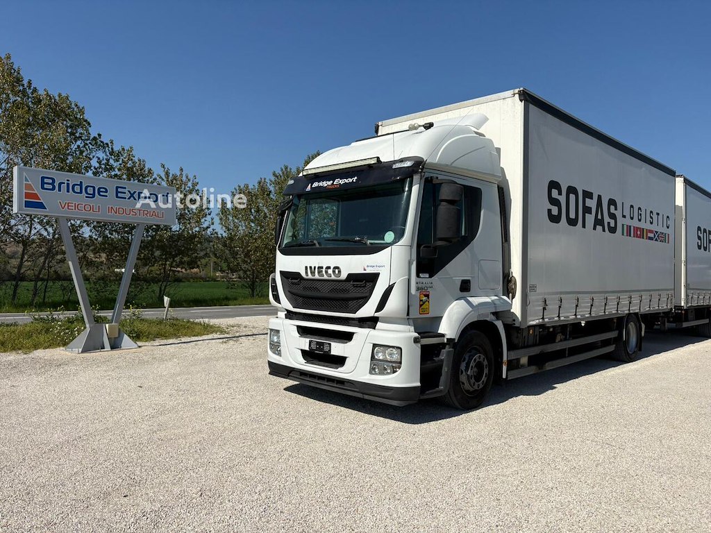 IVECO STRALIS 360 kamion sa klizna zavesa cerada + prikolica sa kliznom ceradom