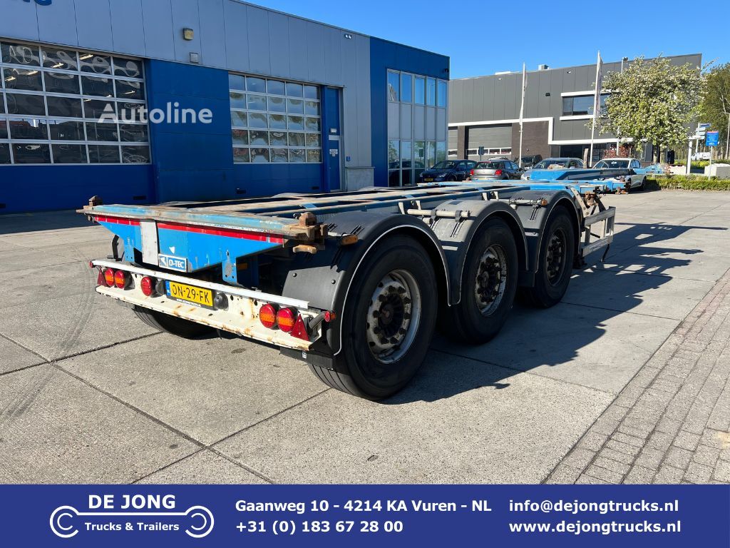 D-Tec FLEXITRAILER FT-LS-S / 3x Extendable / 1x Lift Axle poluprikolica za prevoz kontejnera