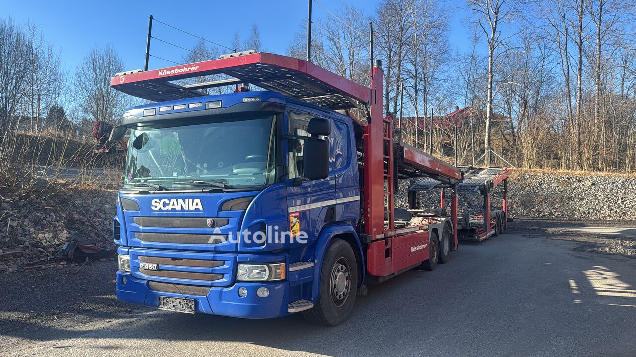 Scania P450 autotransporter + prikolica autotransportera