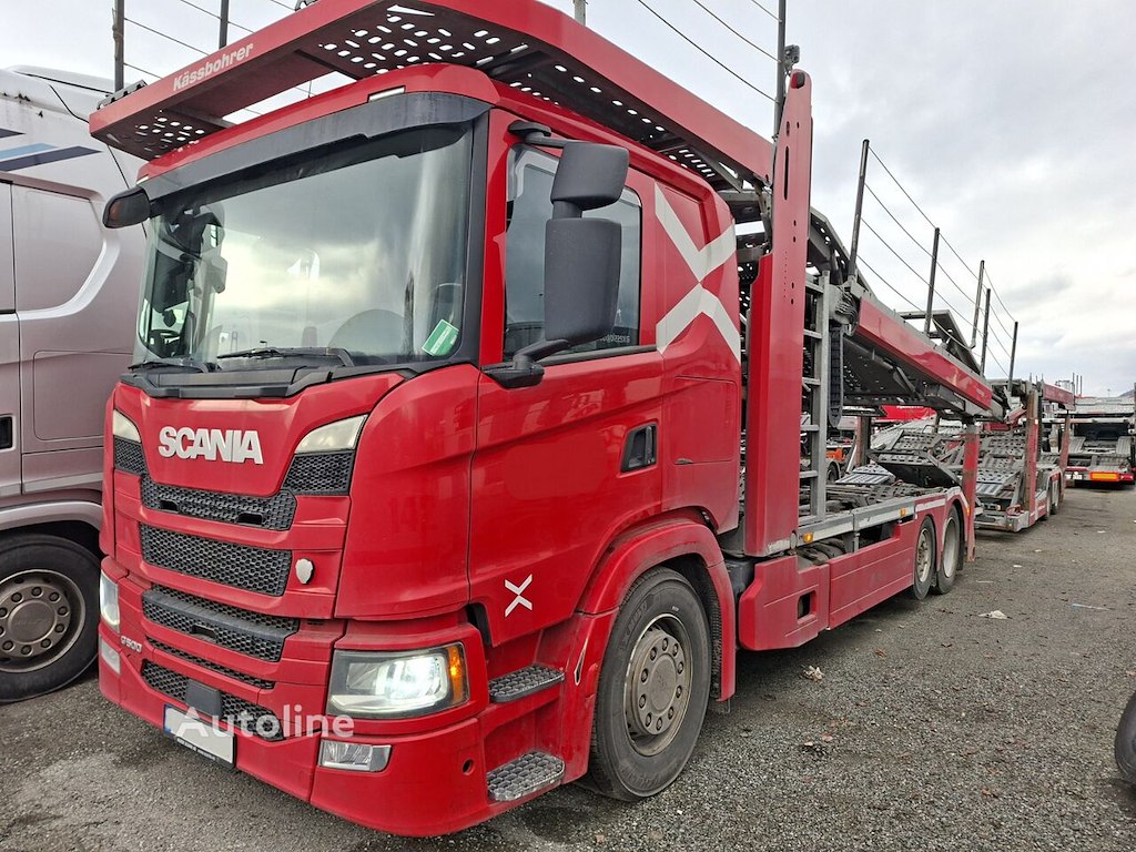 Scania G 500 autotransporter + prikolica autotransportera