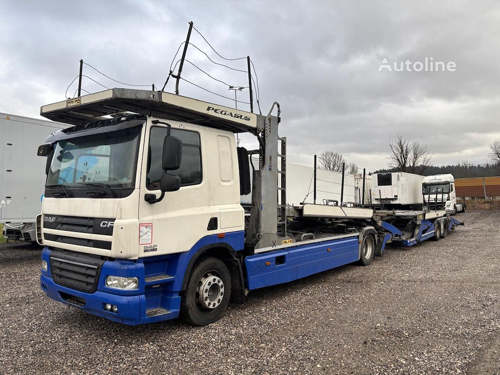 DAF CF 85.460 autotransporter + prikolica autotransportera