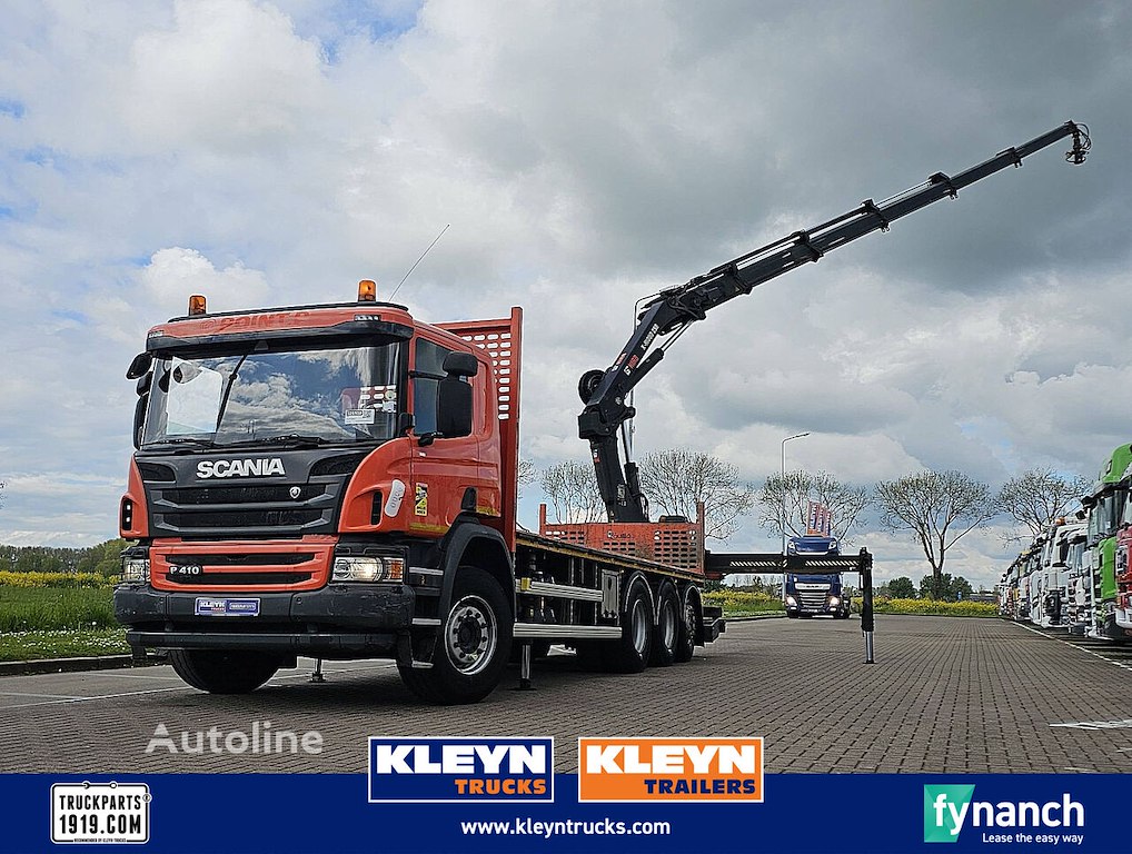 Scania P410 HIAB 258EP5 kamion platforma