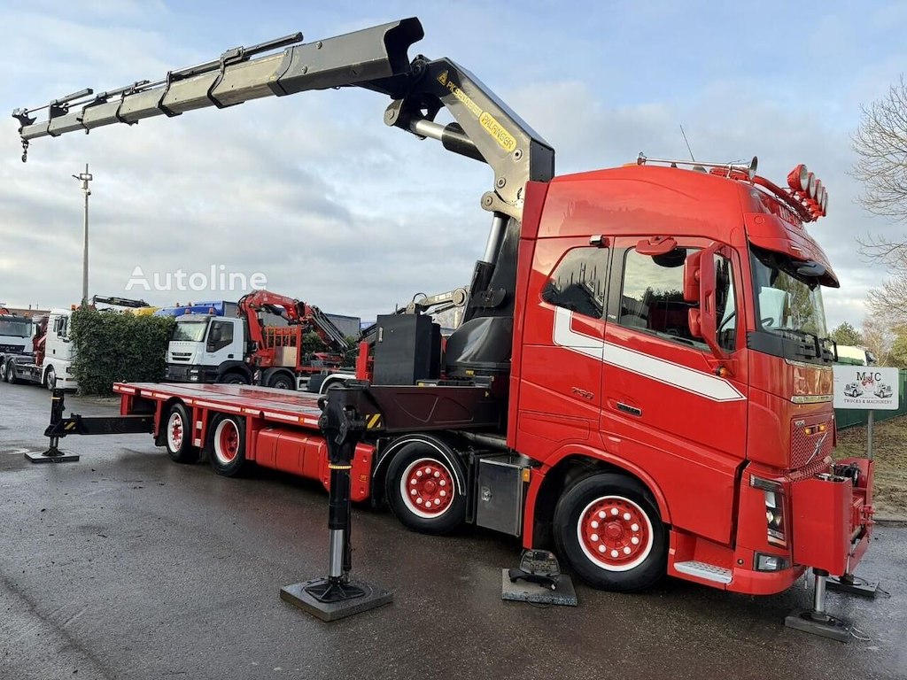 Volvo FH 750 8x2 + PALFINGER PK92002 SH E (6x - 20m) - UNIT WAGEN - 1m kamion platforma