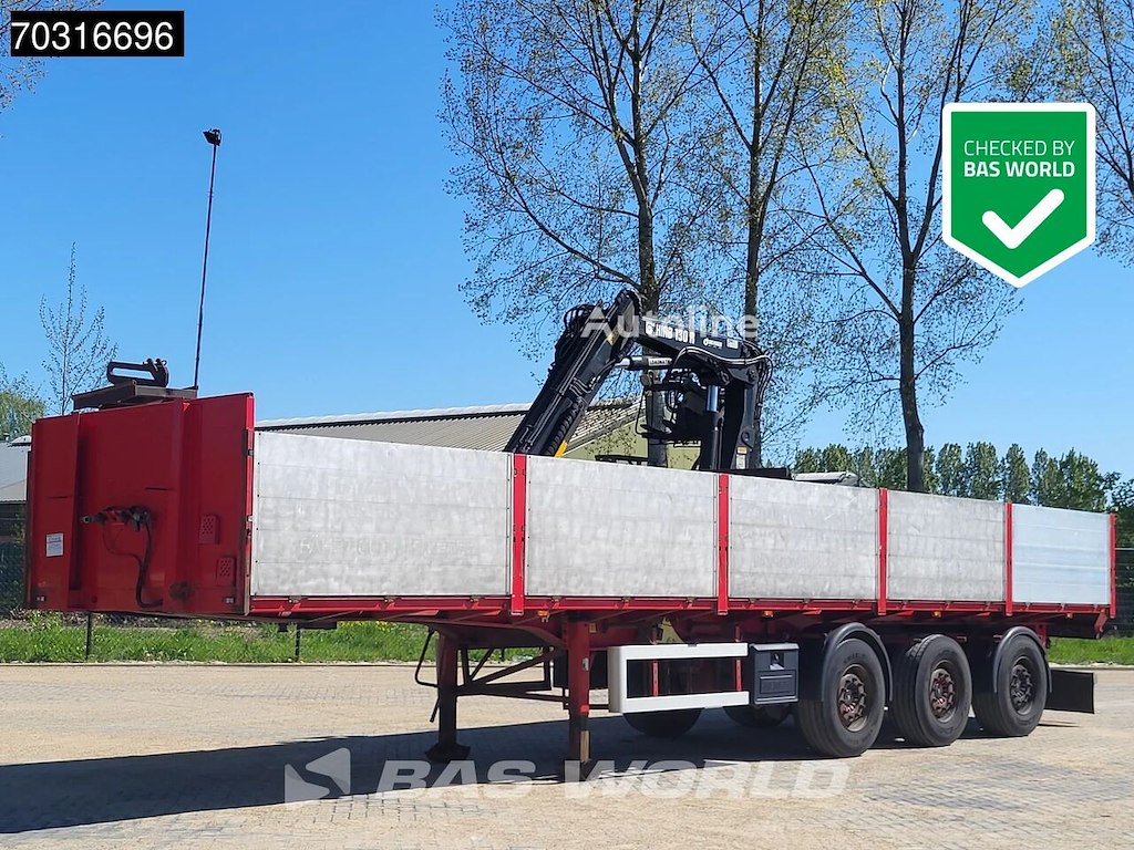 Kempf SP 39/3 3 axles Hiab 130R APK 07/26 Crane Steering poluprikolica sa ravnom platformom