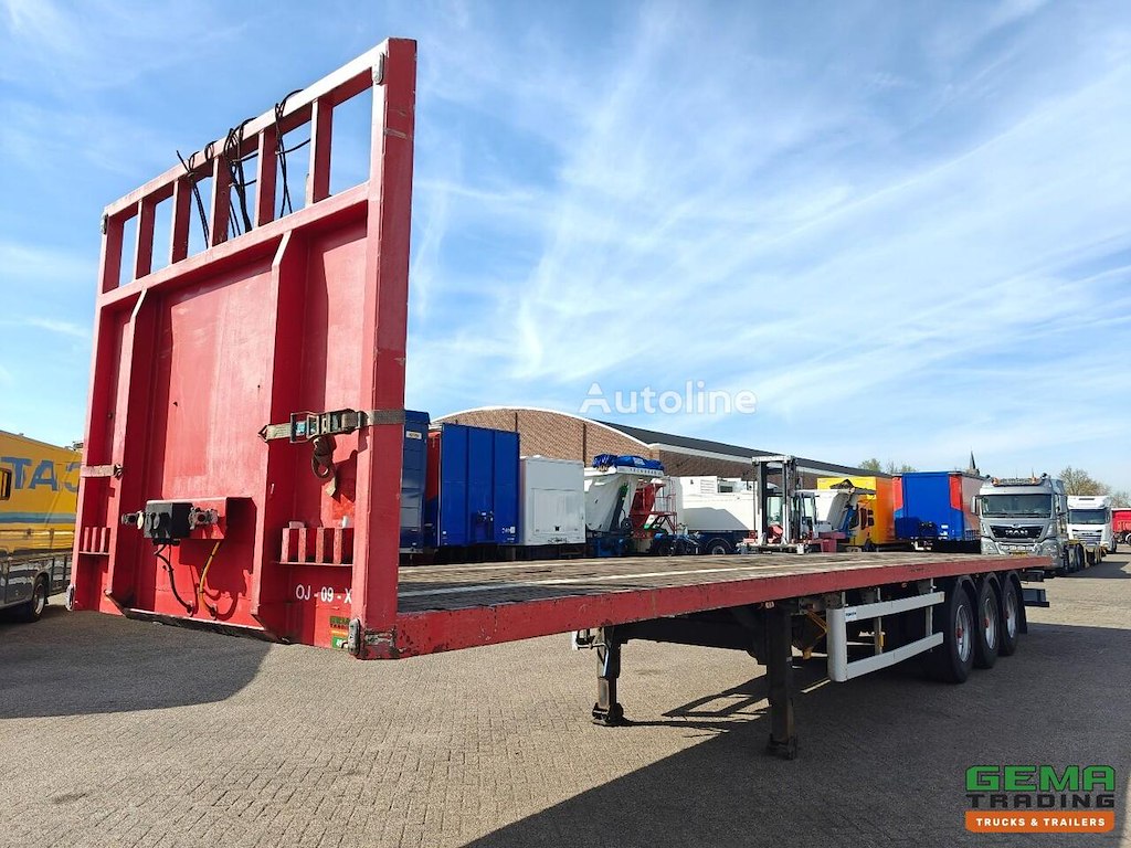 Tracon Trailers TO 3 Open flatbed - Stake pockets - Hardwood floor - 3- poluprikolica sa ravnom platformom