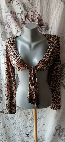 Leopard print bolero M/L