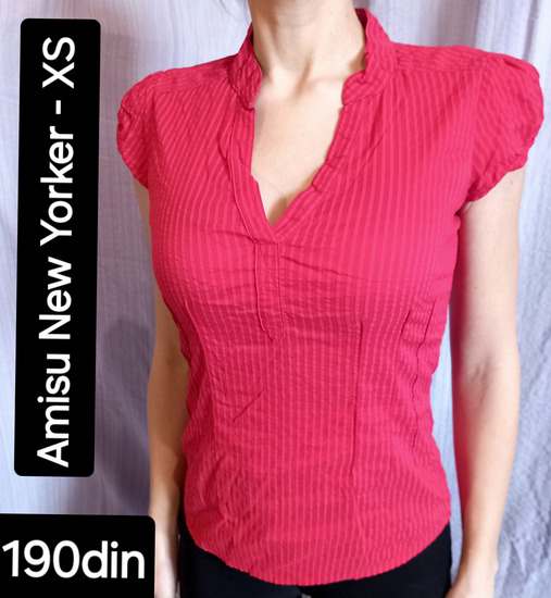 Amisu New Yorker ženska košulja bluza roze XS/34