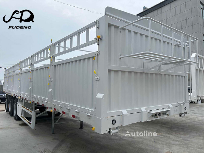 Nova Fudeng 3 Axle 60 Ton Fence Cargo Semi Trailer poluprikolica sa ravnom platformom