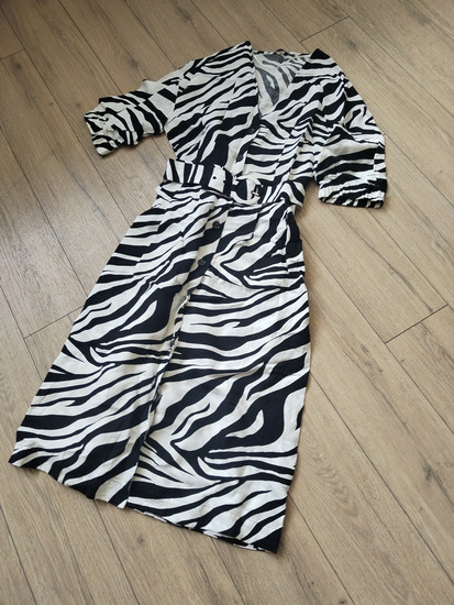 Nova Zara zebra midi haljina vel L