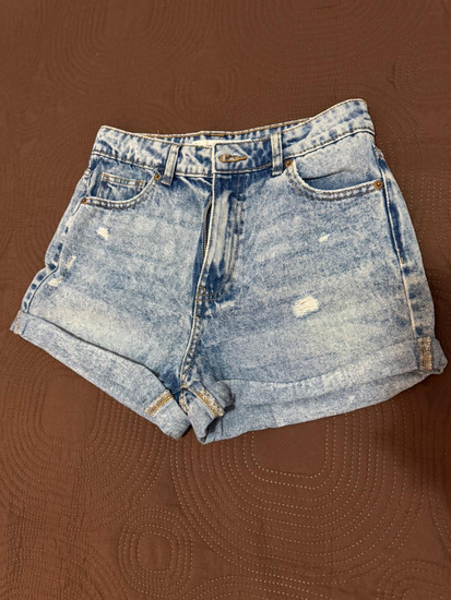 High waist teksas šorts