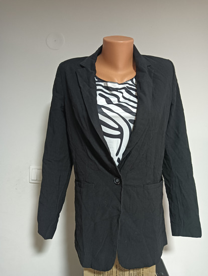 KAPPAHI crni oversized blejzer