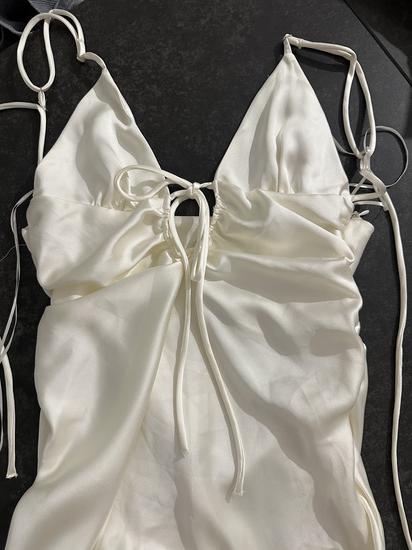 Zara vanila saten slip haljina