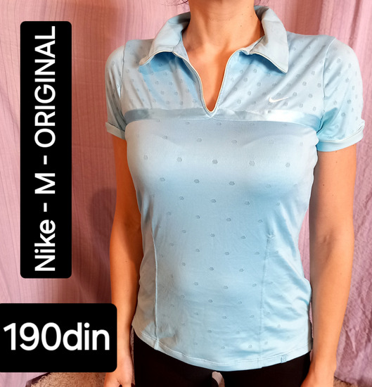 Nike ženska polo majica plava M/38 - ORIGINAL