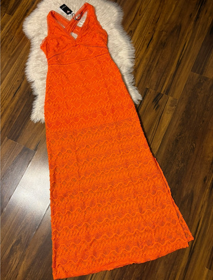 Guess maxi crochet haljina
