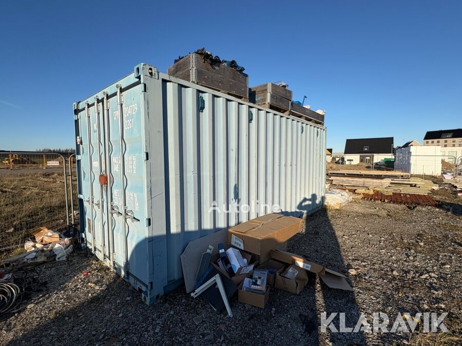 Prodaje se Förrådscontainer med diverse bygginventarier kontejner 20 stopa na aukciji